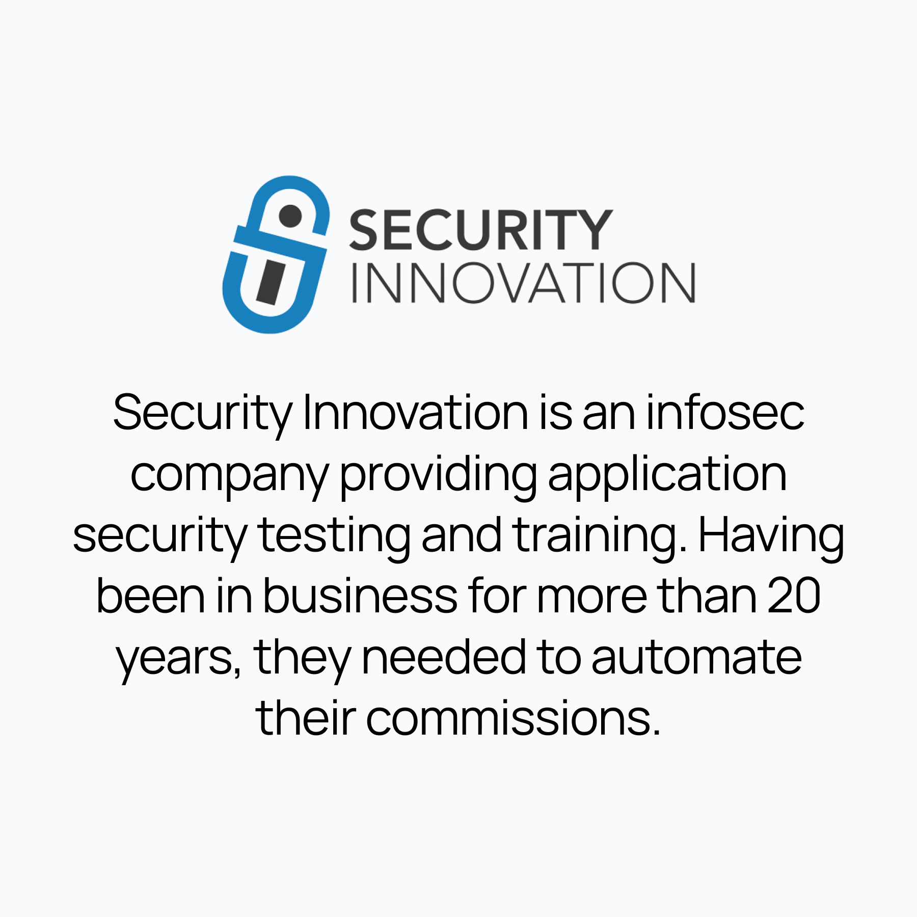 Security Innovation increases commissions efficiency and visibility ...